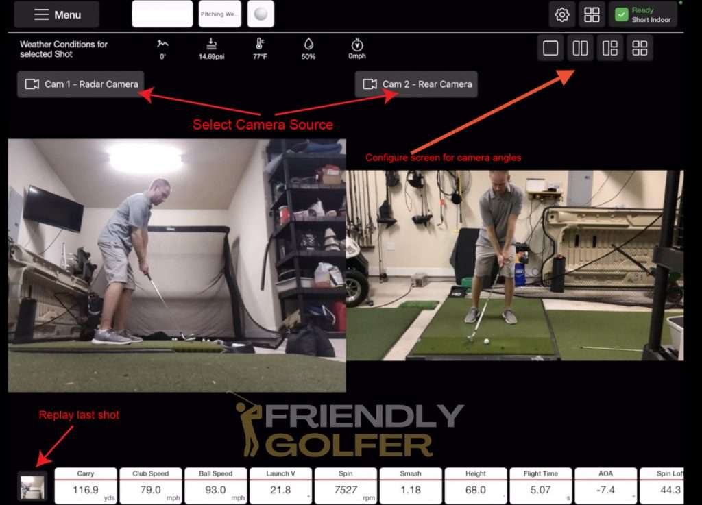 Flightscope Mevo Plus Video Recording with FS Multicam App